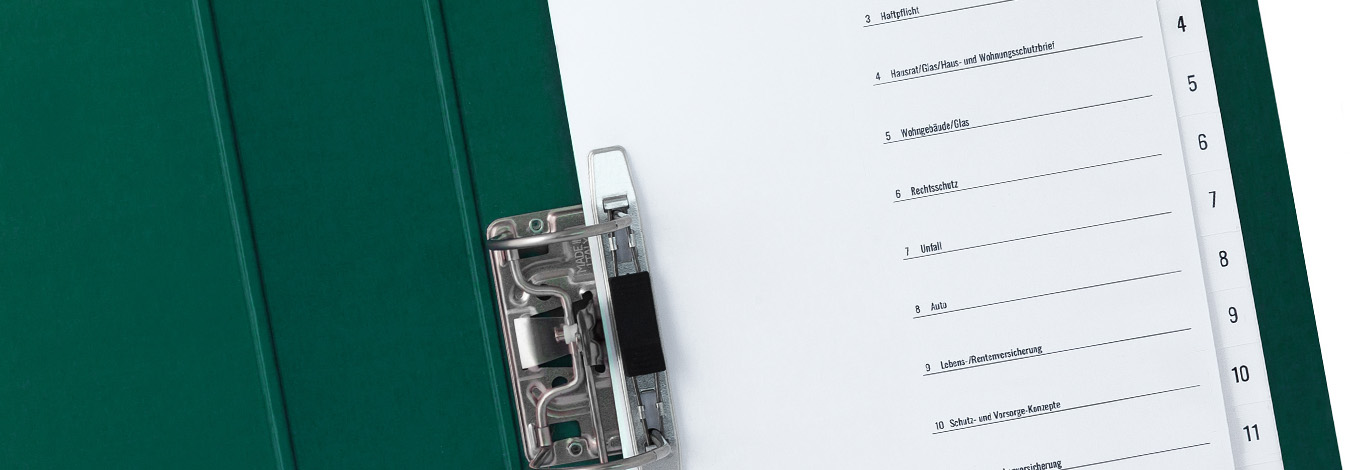 Register bedrucken lassen | Werbemittel | ORTMANNS Gruppe